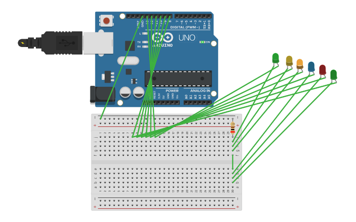Circuit Design Blinker Tinkercad