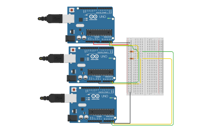 Circuit design i2c - Tinkercad
