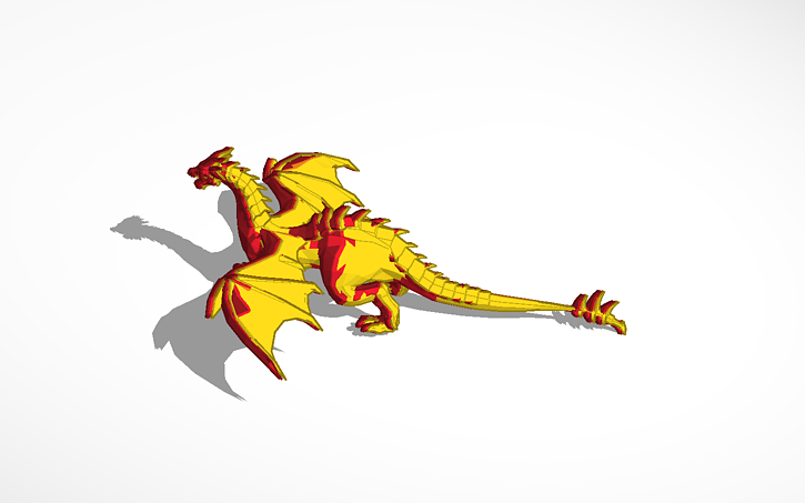 3D design Fire Dragon - Tinkercad