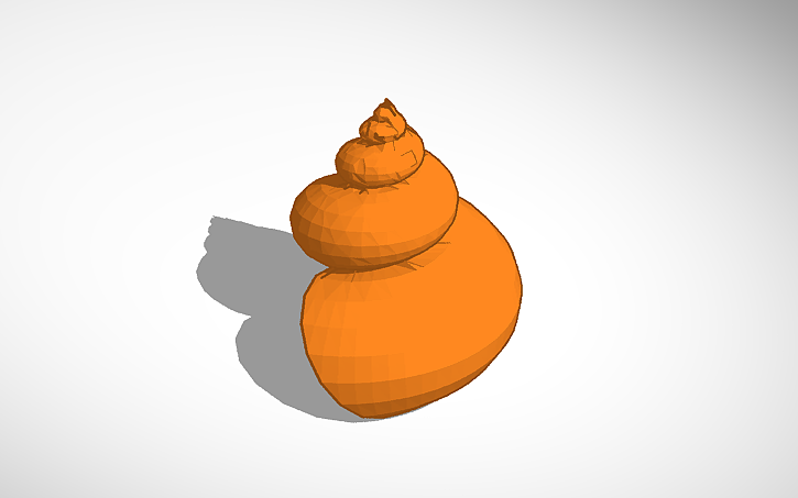 3D design Simple Seashell - Tinkercad