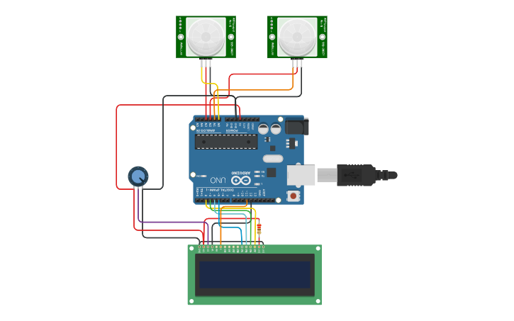 Circuit Design 2019314 Visitor Counter Tinkercad