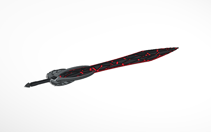 3D design Volcano Sword - Tinkercad