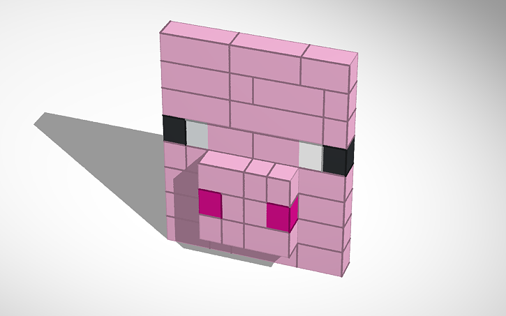 3D design Minecraft Piggie | Tinkercad