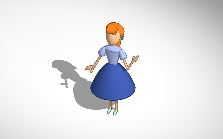 3D design GIRL MODEL ^_^ - Tinkercad