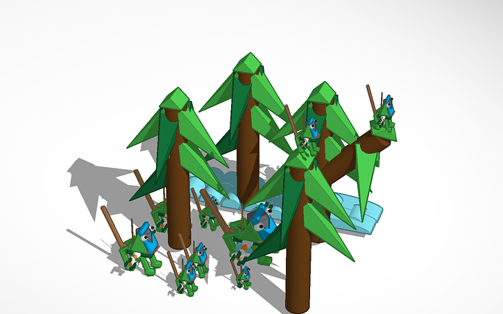 3D design Tiki Forest Grove | Tinkercad