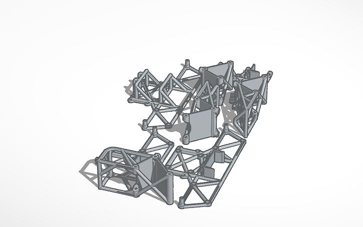3D design RC MTD Monster Truck Frames - Tinkercad