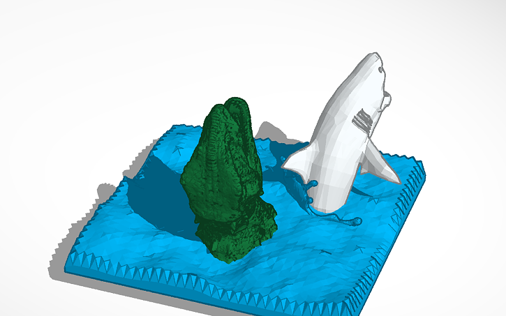 3D design sharks rule - Tinkercad