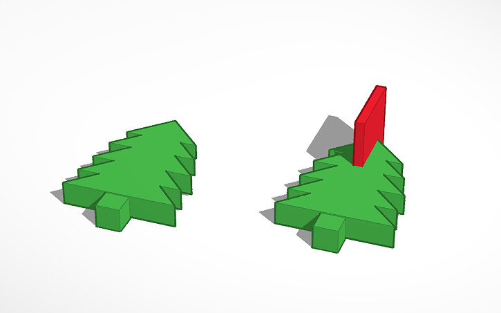 3D design CHRISTMAS TREE - Tinkercad
