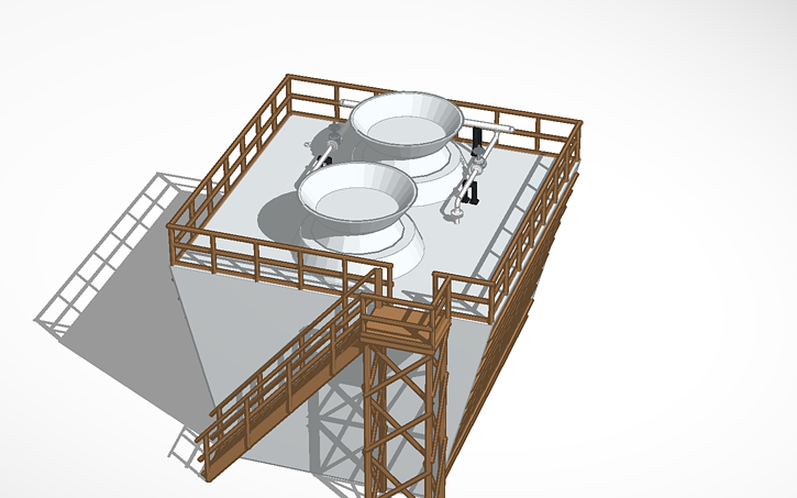 3D design Cooling Tower - Tinkercad