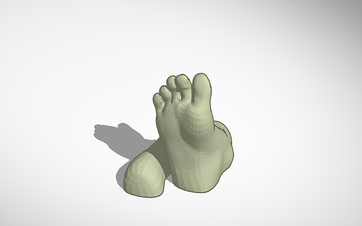 3D design Foot - Tinkercad