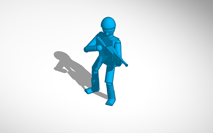 3D design Soldier - Tinkercad
