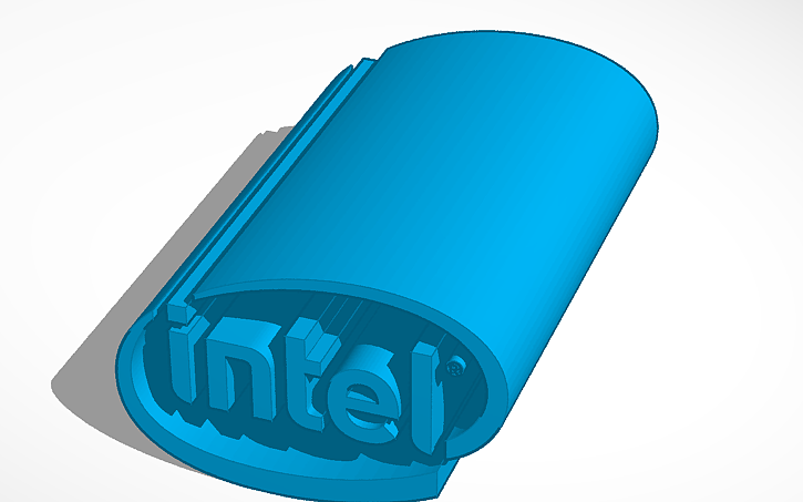 3D design Intel Corporation Logo - Tinkercad