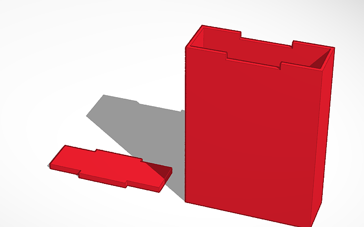 3D design Deck Box (Pokemon Cards) - Tinkercad