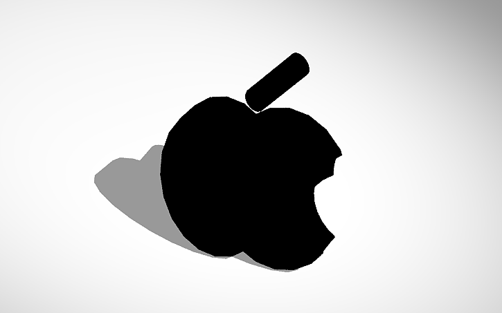 3D design Apple Logo - Tinkercad