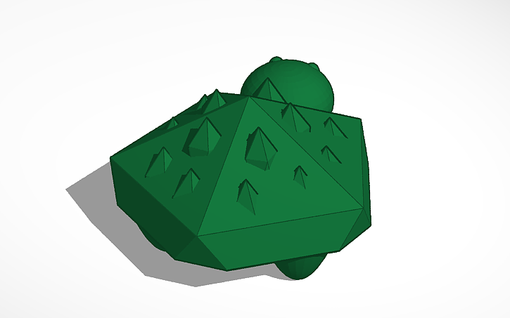 3D design funny turtle | Tinkercad