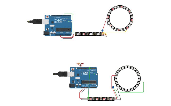 Circuit design Copy of NEOPIXEL 24 led ring | Tinkercad