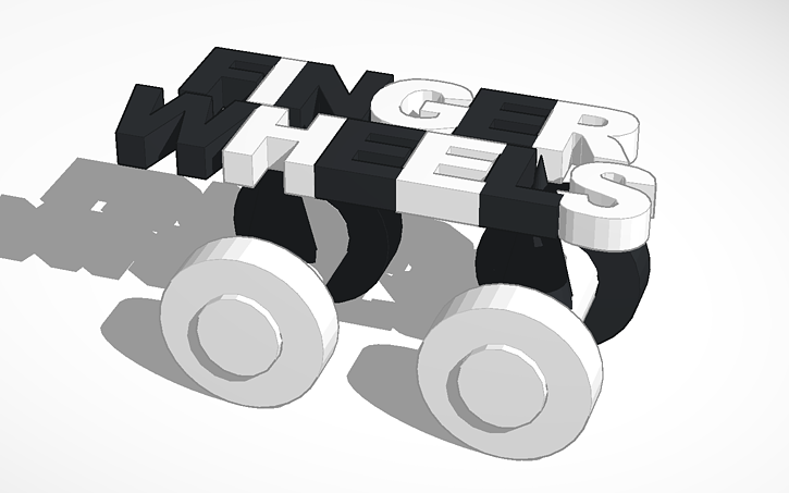3D design Finger Wheels Board | Finger Wheels - Tinkercad
