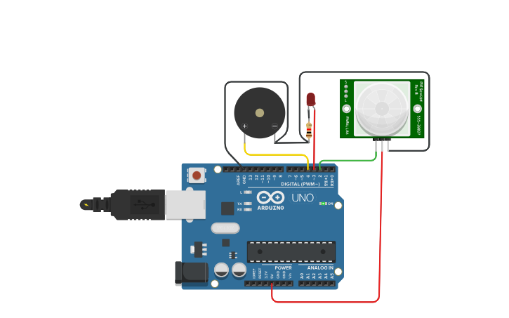 Circuit design Sensor - Tinkercad