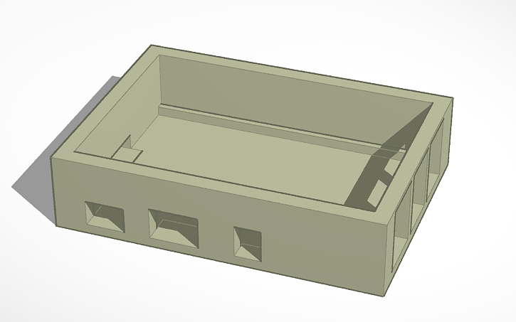 3D design Raspberry Pi 3 Case - Tinkercad