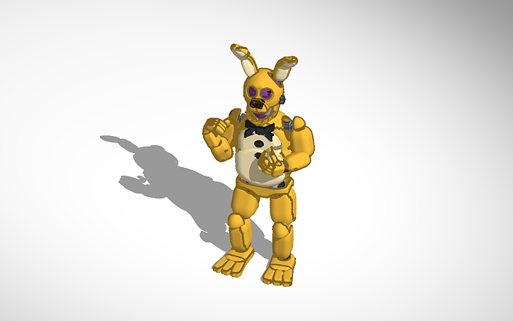 3D design spring bonnie - Tinkercad