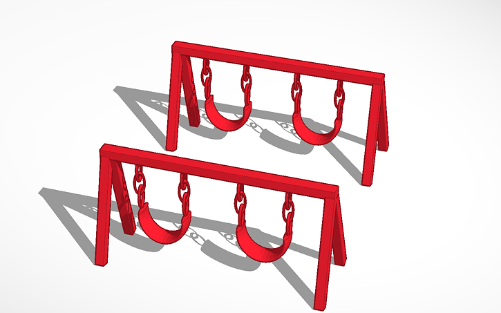3D design swing set - Tinkercad
