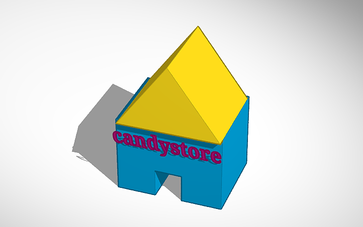 3D design candy store | Tinkercad