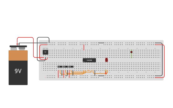 Circuit design Car Starter - Tinkercad