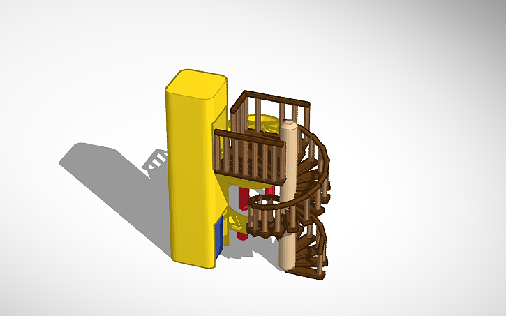 3D design playground Slide and Elevator - Tinkercad