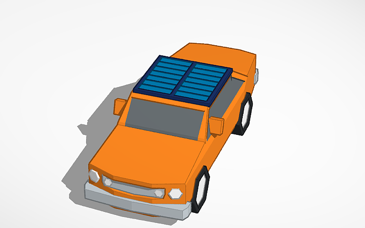 3D design project solar car - Tinkercad