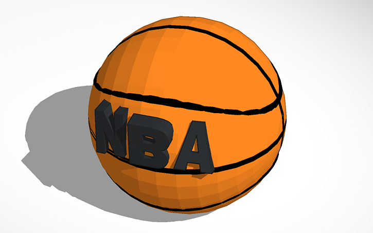 3D design NBA basketball - Tinkercad