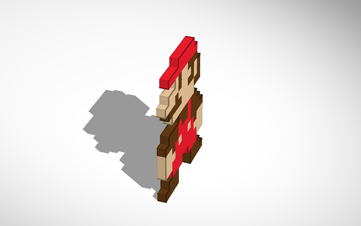 3D design MINI MARIO BRO - Tinkercad
