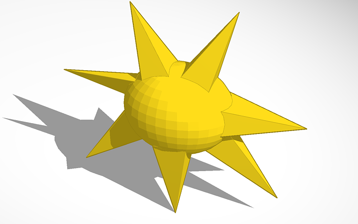 3D design sun - Tinkercad