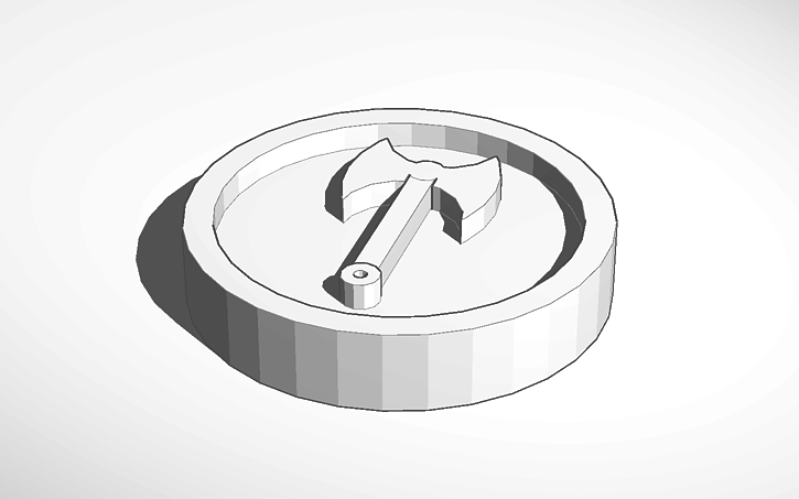 3D design Weapon Token | Tinkercad