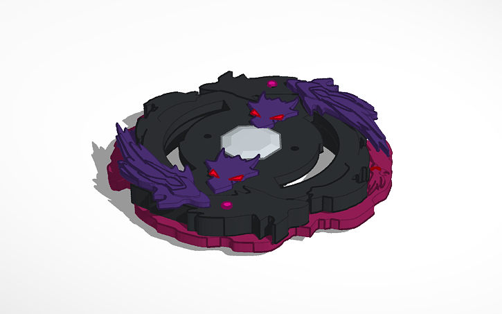 3D design Beyblade Burst Kasua project (Enemy Nilous) - Tinkercad