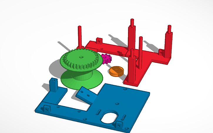 3D design Steppermotor assembly for printing | Tinkercad