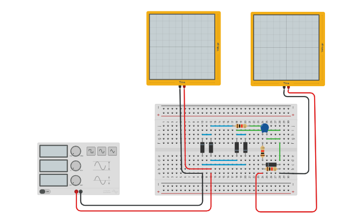 Circuit design AC to DC converter - Tinkercad