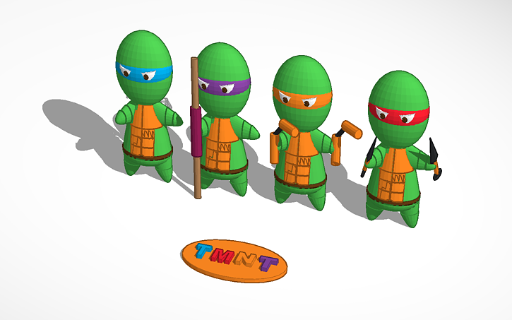 3d Design Copy Of Tmnt Tinkercad