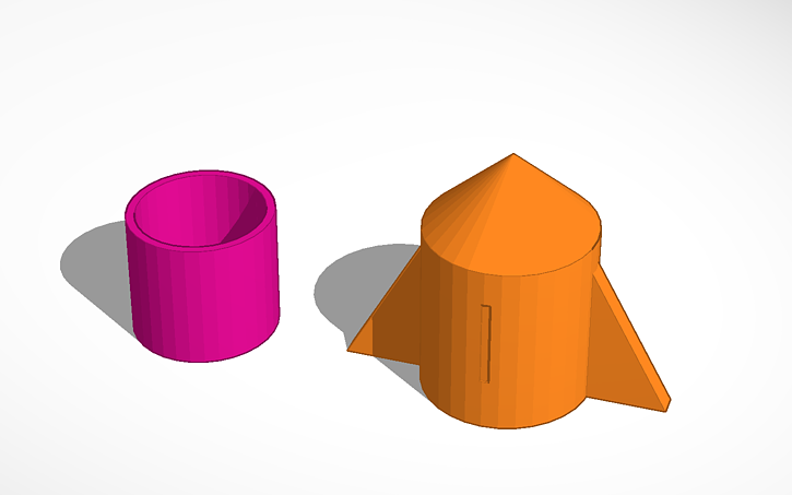 3D design Rocket - Tinkercad