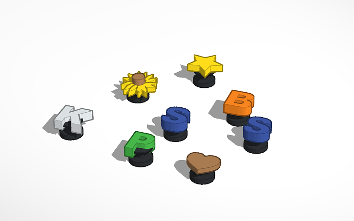 3d Design Kathryn Croc Jibbitz Tinkercad