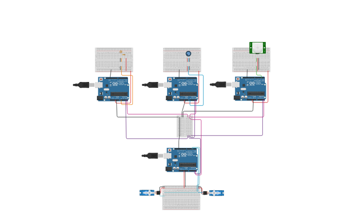 Circuit design sprinkler - Tinkercad