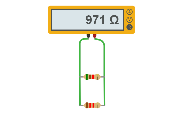 Circuit Design 2 Resistors In Parallel Tinkercad