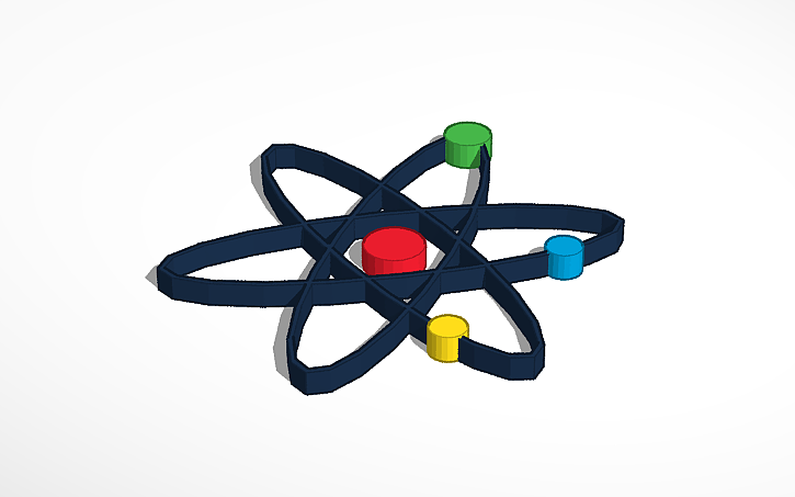 3d Design Atom Tinkercad