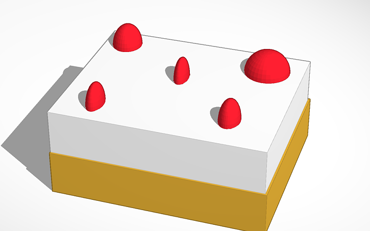 3D design Cake | Tinkercad