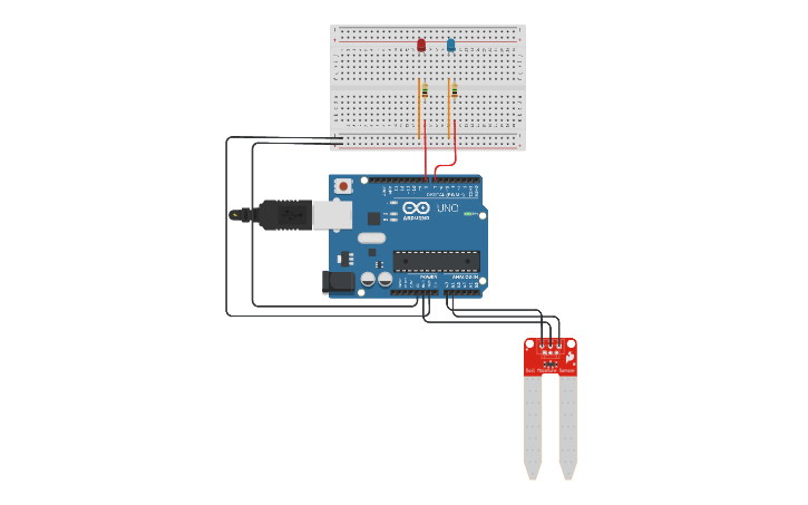 Circuit design เบญจรัตน์ แซ่เตียว 4/4 38 รดน้ำต้นไม้ - Tinkercad