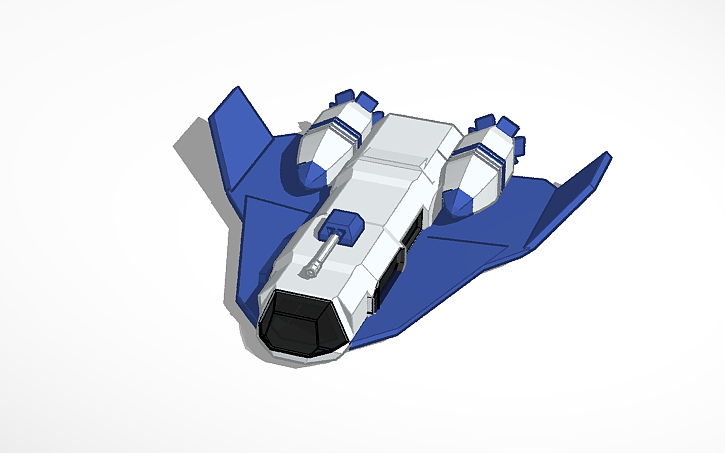 3D design spaceship - Tinkercad