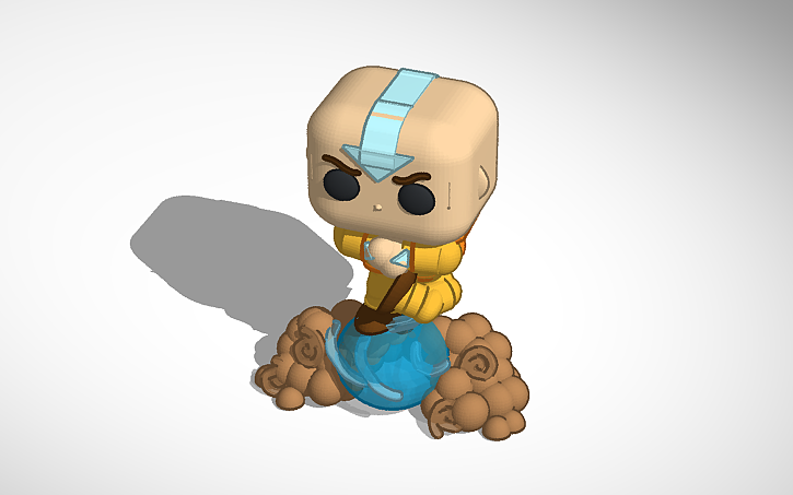 3D design Avatar Aang Funko Pop - Tinkercad