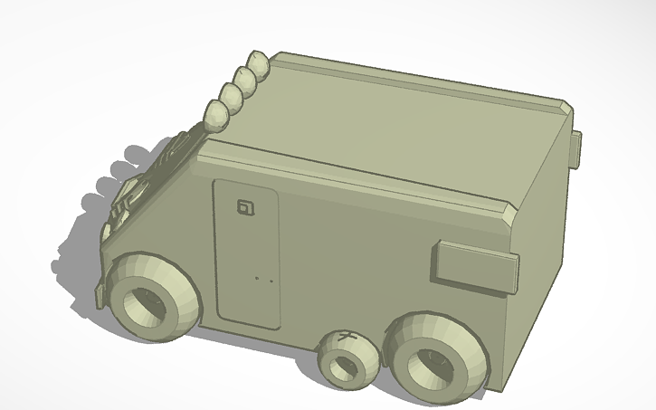 3D design TDF Assault Van - https://www.patreon.com/einarpetersen ...