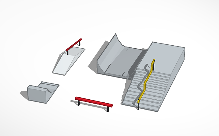 3D design 1st Assignment (Skate Park) - Tinkercad