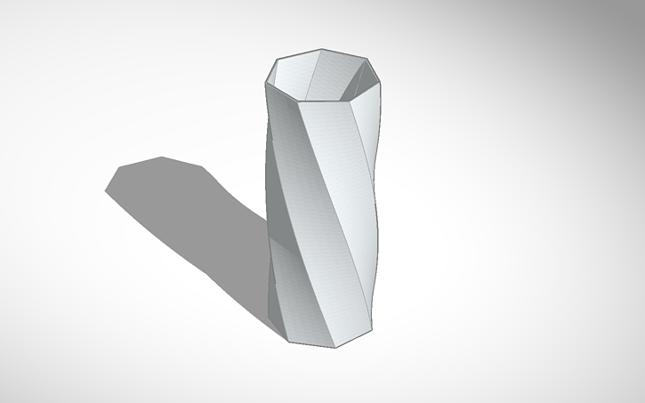 3D design Twisted Lamp Shade Sconce | Tinkercad