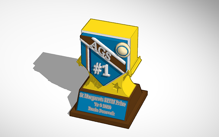 3D design trophy - Tinkercad